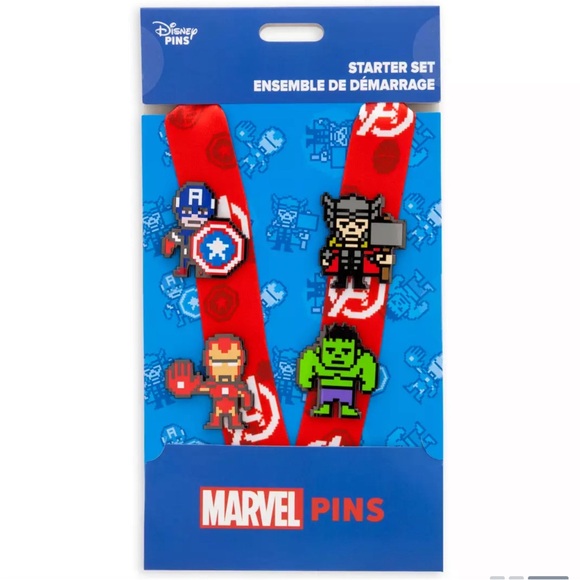 Disney | Accessories | 224 Marvels Avengers Pin Trading Starter Set 4 ...